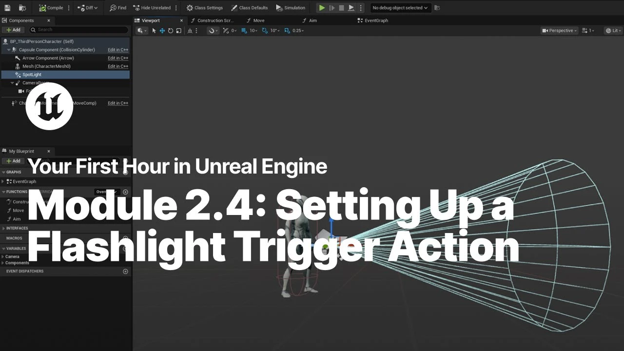 Setting Up a Flashlight Trigger in Unreal Engine - CGI Academy Hub