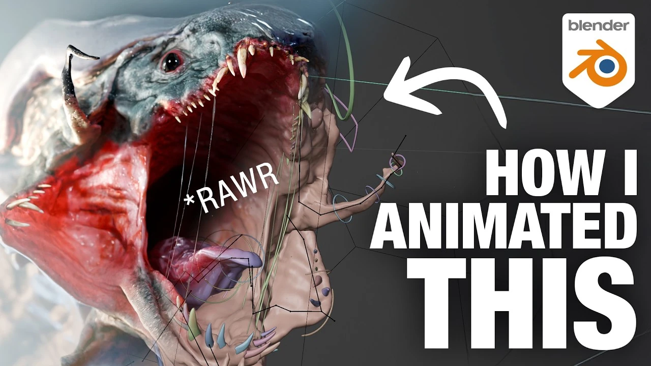 How I animated a Monster - A Blender Breakdown - CGI Academy Hub