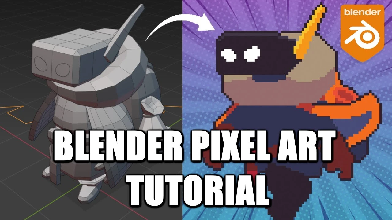 How To Make Pixel Art In Blender - The Complete Guide - CGI Academy Hub