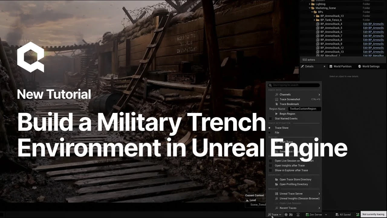 Megascans Tutorial: Build a Realistic Military Trench Environment from ...
