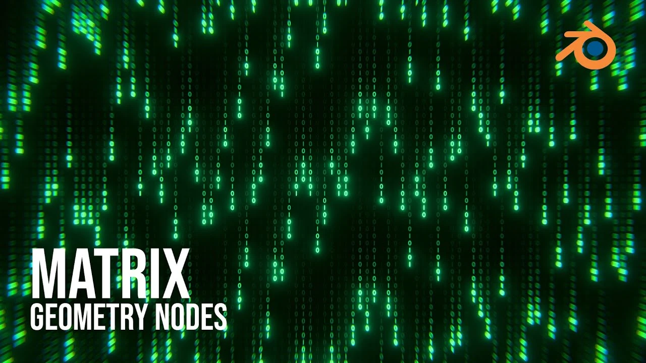 How to Make Matrix Animation - Geometry Nodes - CGI Academy Hub