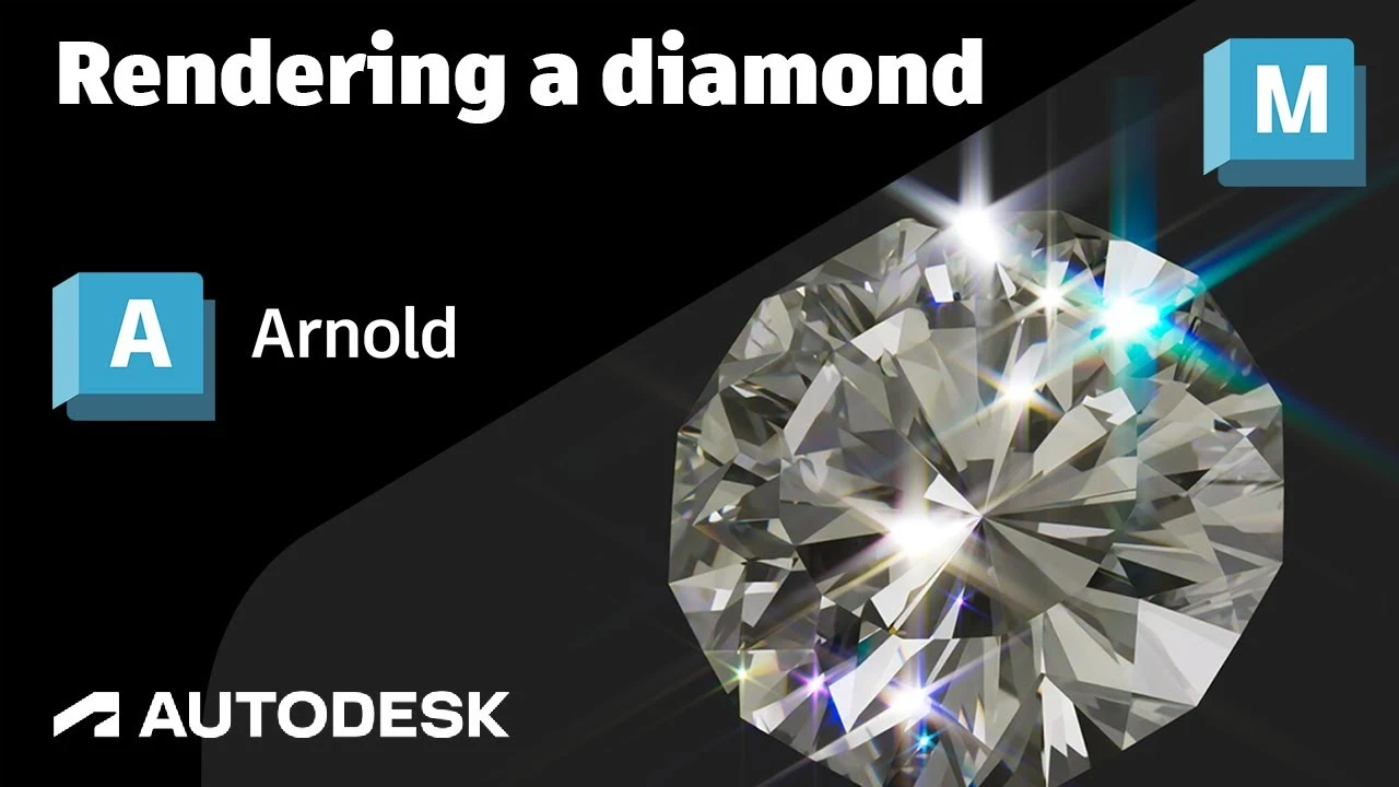 Arnold Tutorial - Rendering a diamond in Maya (Arnold 7.4.4.0) - CGI ...