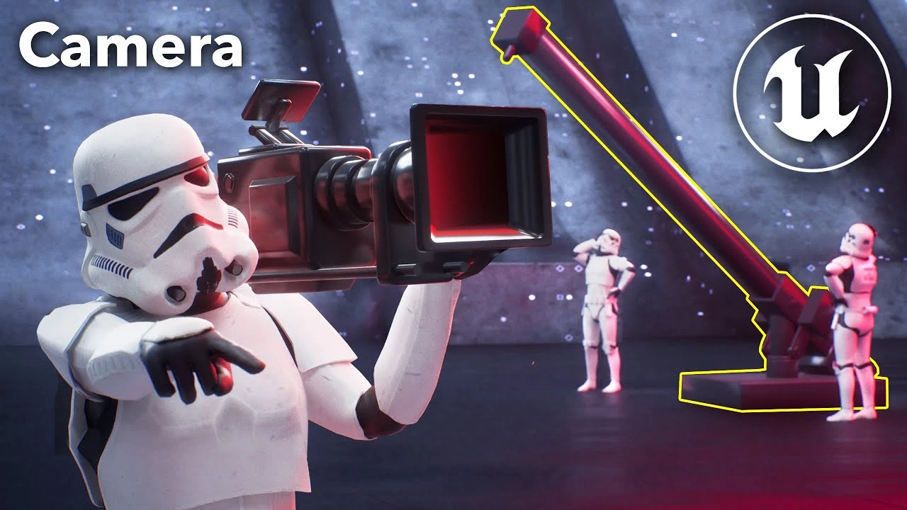 Unreal Engine 5 Beginner Tutorial Part 16 : Cameras, Rig Rail, and ...